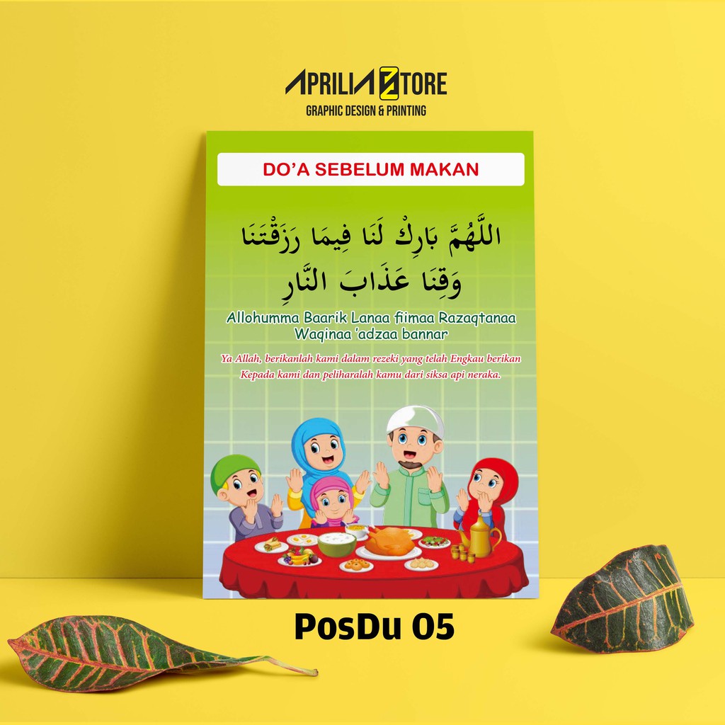 Jual Poster Edukasi Anak Edisi Bacaan Do'a (POSDU) | Shopee Indonesia