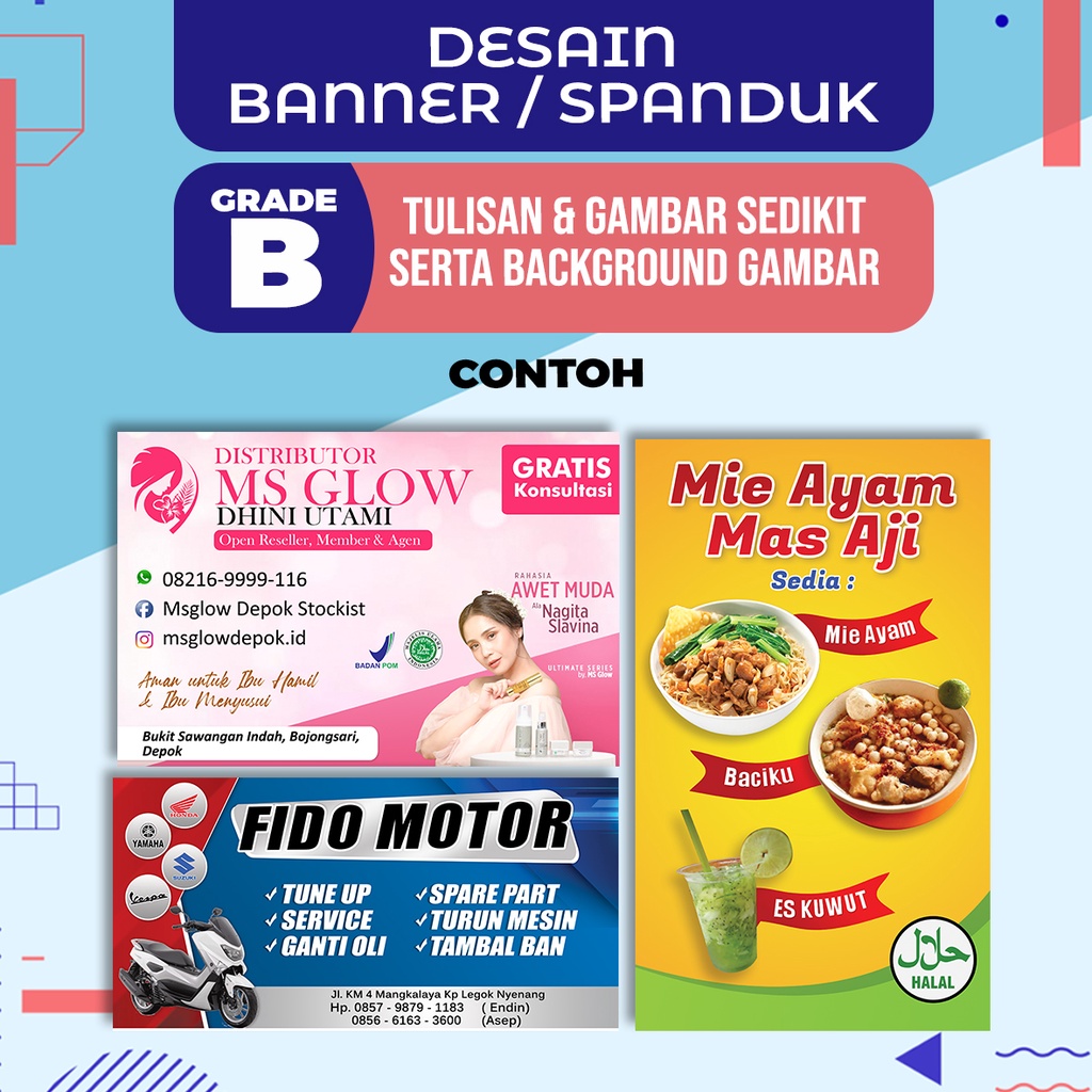 Jual JASA DESAIN SPANDUK / BANNER / KARTU NAMA | Shopee Indonesia