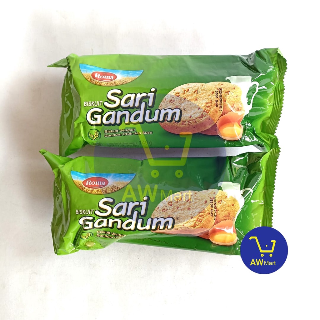 Jual ROMA BISKUIT SARI GANDUM ROLL - 149 GRAM | Shopee Indonesia