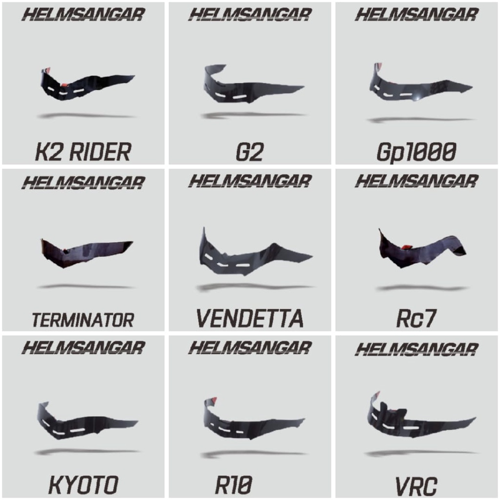 Jual SPOILER HELM TERLENGKAP SPOILER | Shopee Indonesia
