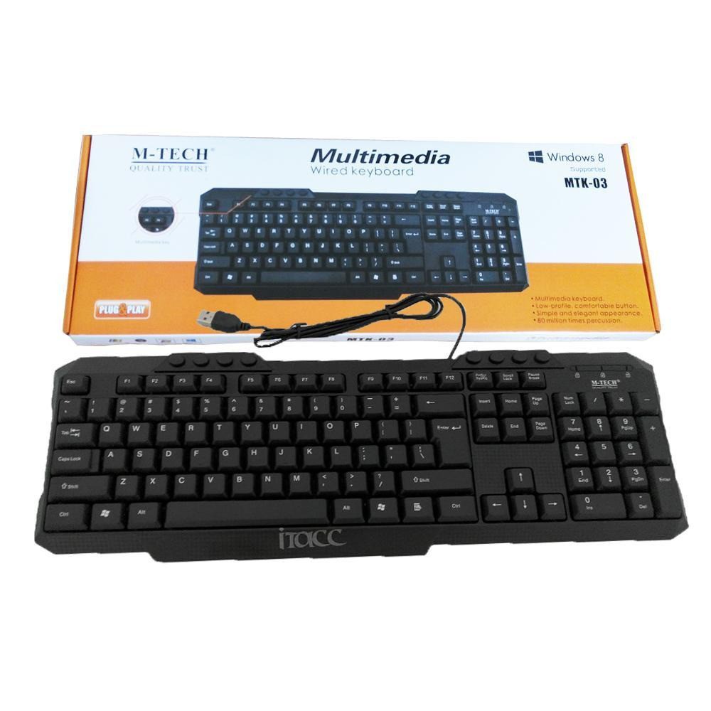 Jual Trend-M-tech Keyboard Komputer PC Laptop Multimedia Fullsize MTK ...
