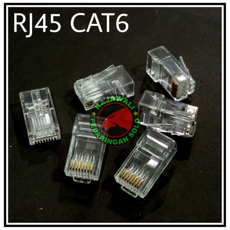 Jual RJ45 CAT6 KONEKTOR LAN RJ45 CAT 6 | Shopee Indonesia