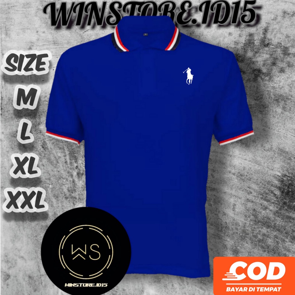 Jual Kaos tshirt polo RAP HAMMER pria polos / logo list / baju kerah pria / kaos polo laki laki ...