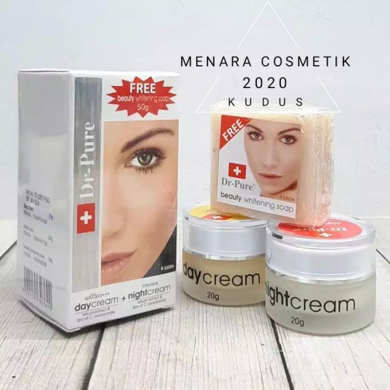 Jual DR PURE BEAUTY WHITENING CREAM SET 3 IN 1 (ORIGINAL) | Shopee ...