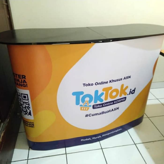 Jual pop up table/meja promosi/event desk portable(INCL PRINTING ...