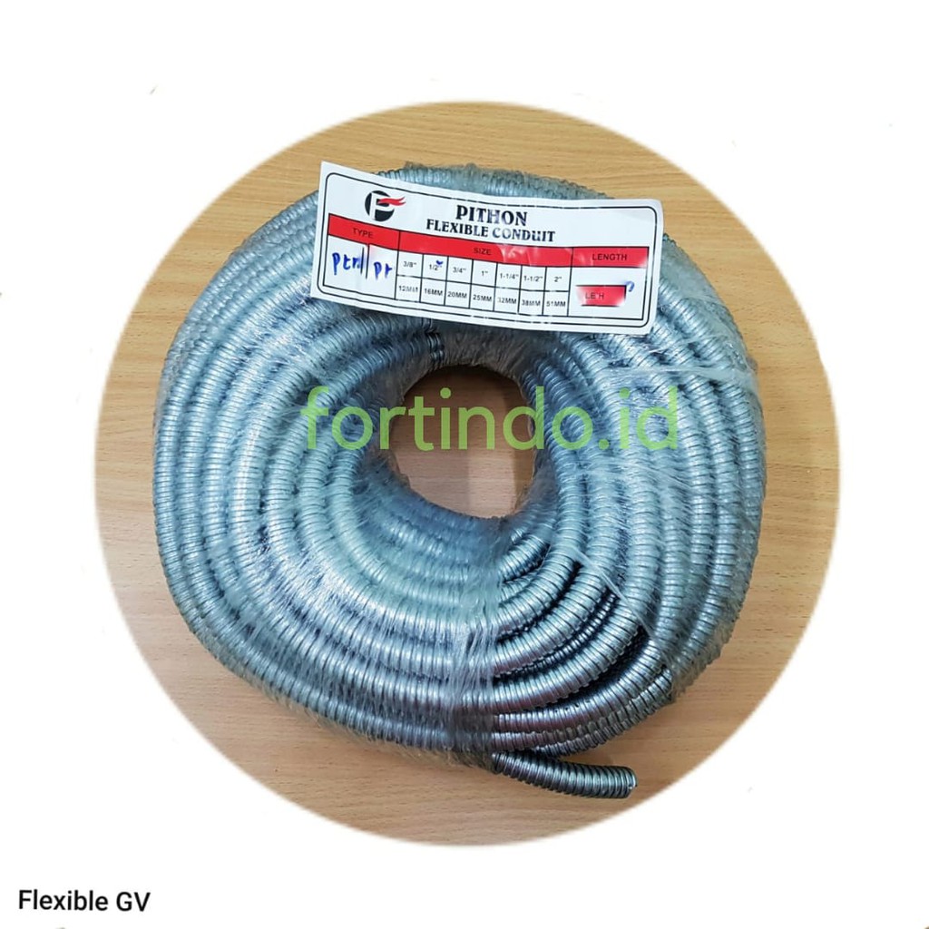 Jual Flexibel Metal Conduit FLEXPV PTN-21 GV 3/4" FLEXIBEL PITHON FORT | Shopee Indonesia