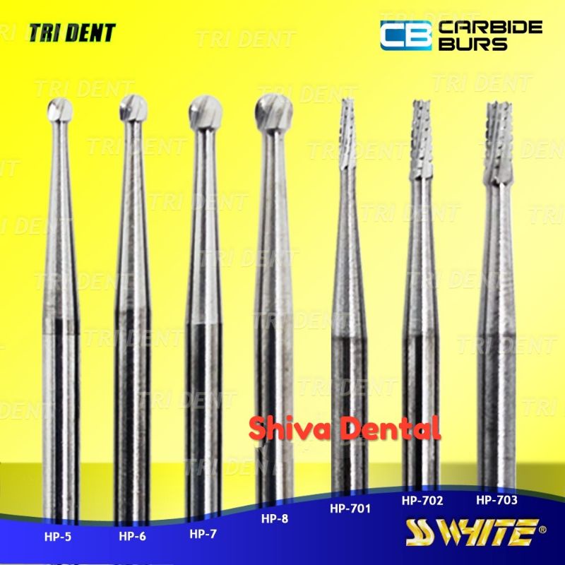 Jual DENTAL CARBIDE BUR TULANG OPERASI OD HP 702 HP 7 LOWSPEED STRAIGHT ...