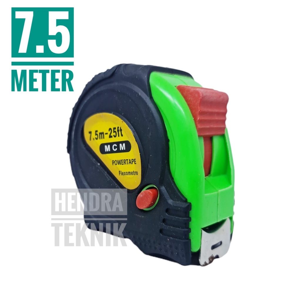 Jual METERAN ROL 7,5M LAPIS KARET ROL METER 7,5 METER MURAH BAGUS PITA ...