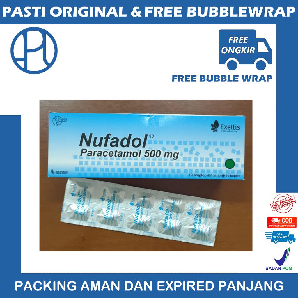 Jual NUFADOL 500MG 10 TABLET PARACETAMOL PEREDA NYERI DEMAM SAKIT GIGI ...