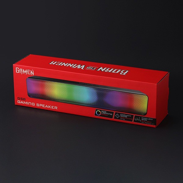 Jual Gamen GS8 Speaker Gaming Soundbar With RGB Lights Speaker Portable ...