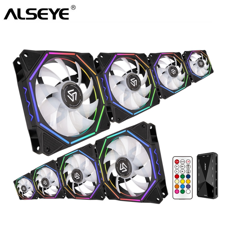 Jual PREORDER ALSEYE 120mm PC Fan Cooler Computer RGB Fan with RF ...