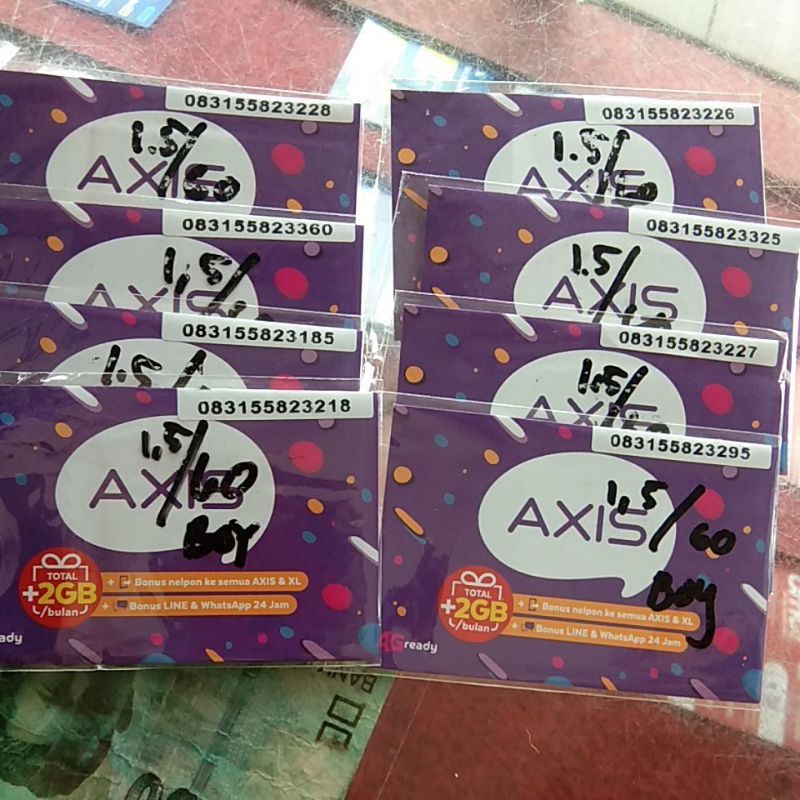 Jual Kartu paket axis 1,5gb/60 hari | Shopee Indonesia