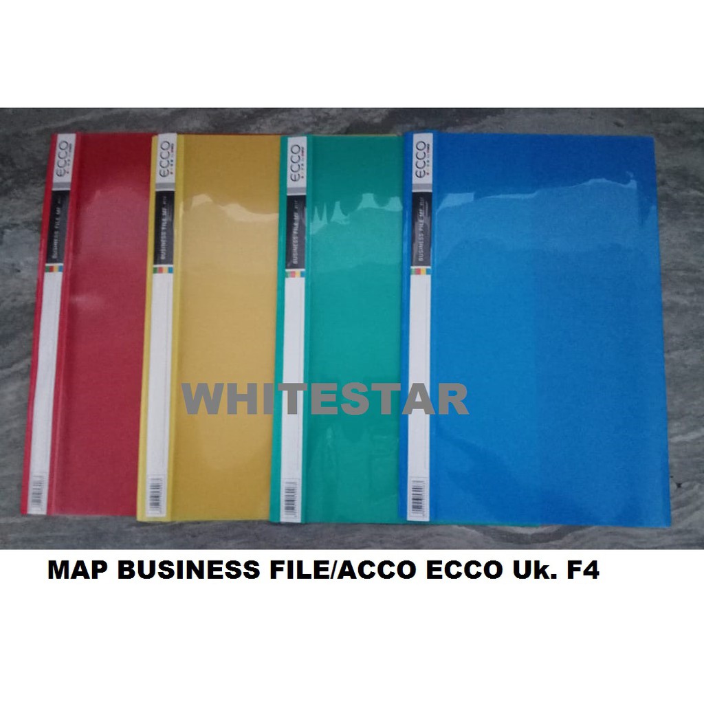Jual map plastik business file / acco big ukuran folio F4 ecco | Shopee ...