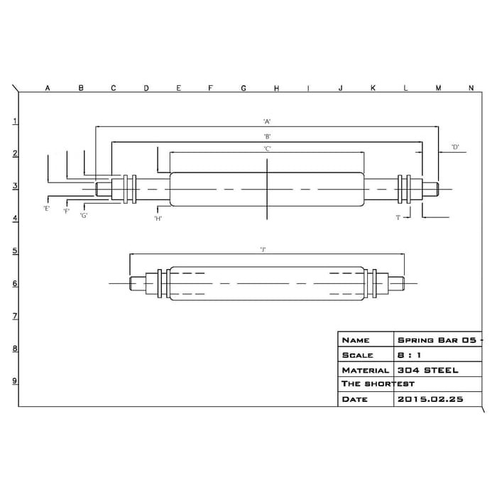 Jual Fat Spring Bar 2.5Mm X 22Mm Stainless Steel - Seiko Diver Watch ...