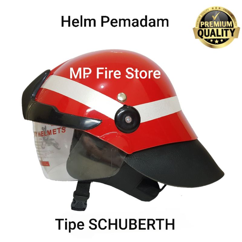 Jual FIRE HELMET HELM DAMKAR SCHUBERTH F220 MERAH RED PEMADAM KEBAKARAN ...