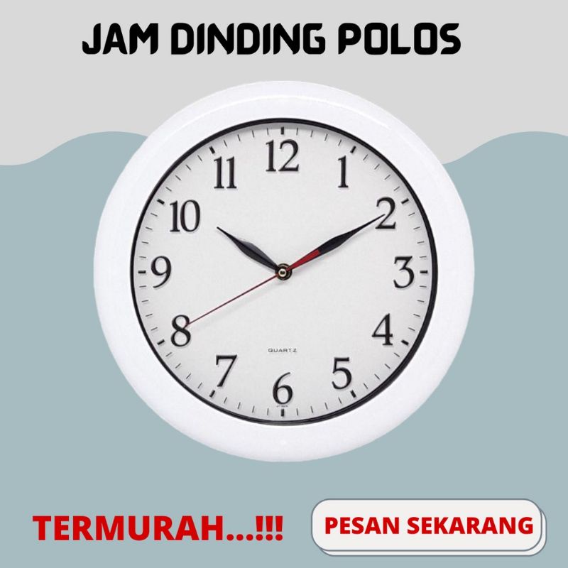 Jual Jam dinding polos dan karakter diameter 30cm/Jam dingding bisa ...