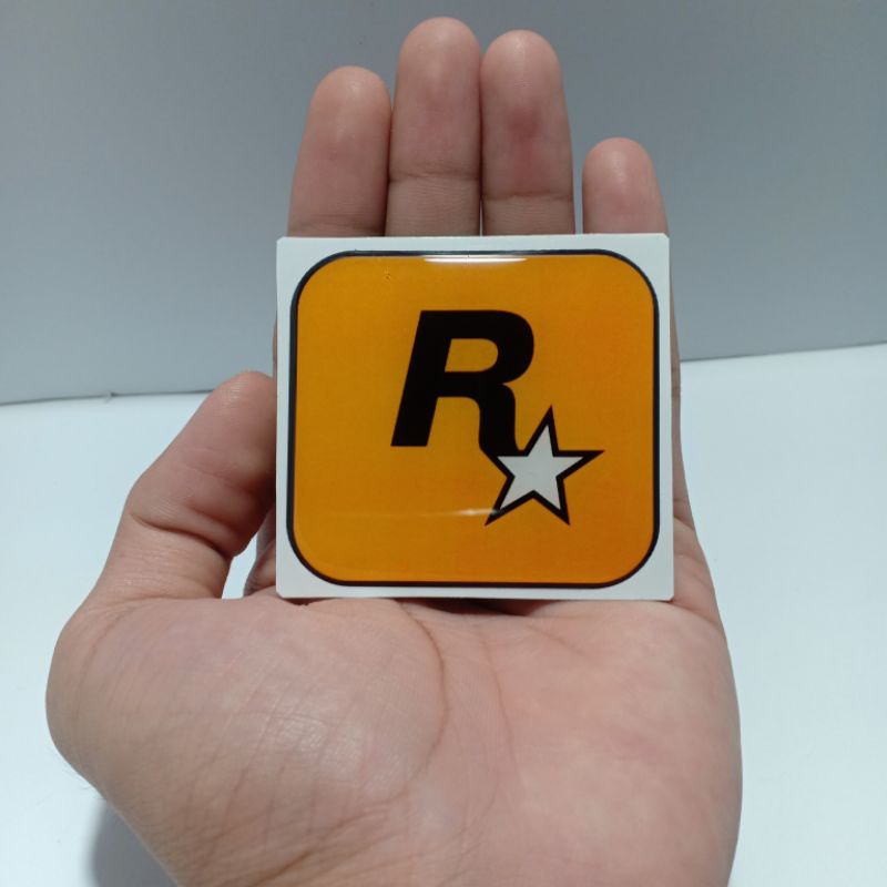 Jual Emblem sticker timbul resin lentur logo Rockstar GTA | Shopee ...