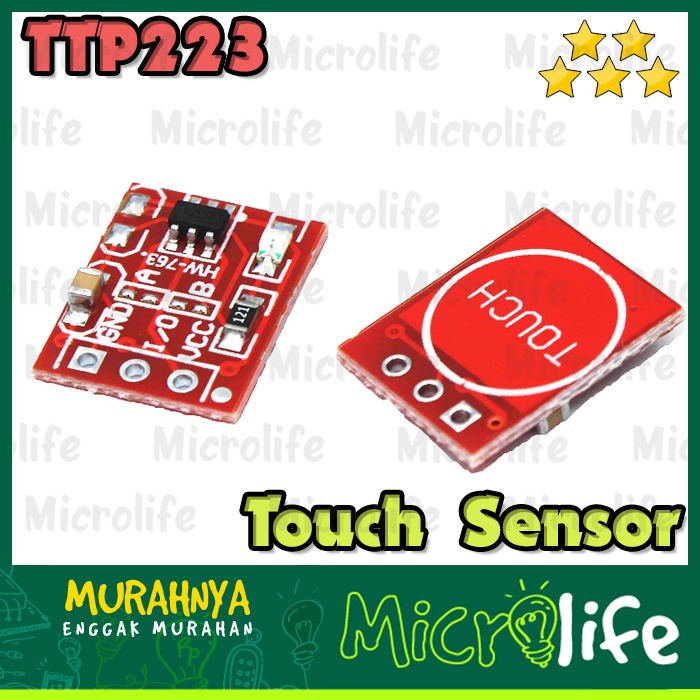 Jual TTP223 Saklar Sentuh Touch Sensor Capacitive Digital Switch ...