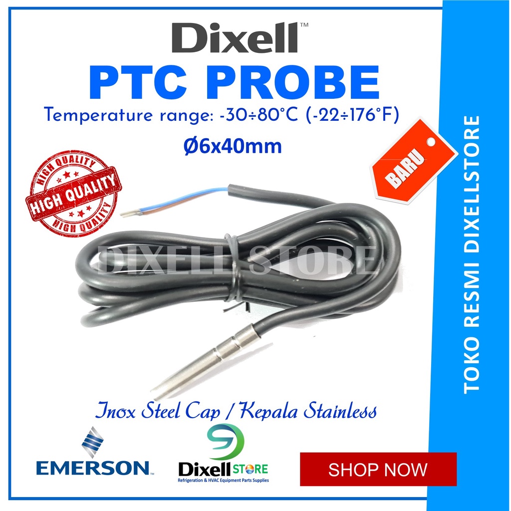 Jual Probe Sensor PTC DIXELL 1.5M Hitam steel cap | Shopee Indonesia