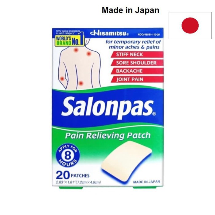 Jual SALONPAS Pain Relieving Patch 20's Hisamitsu Made In Japan /Koyo ...