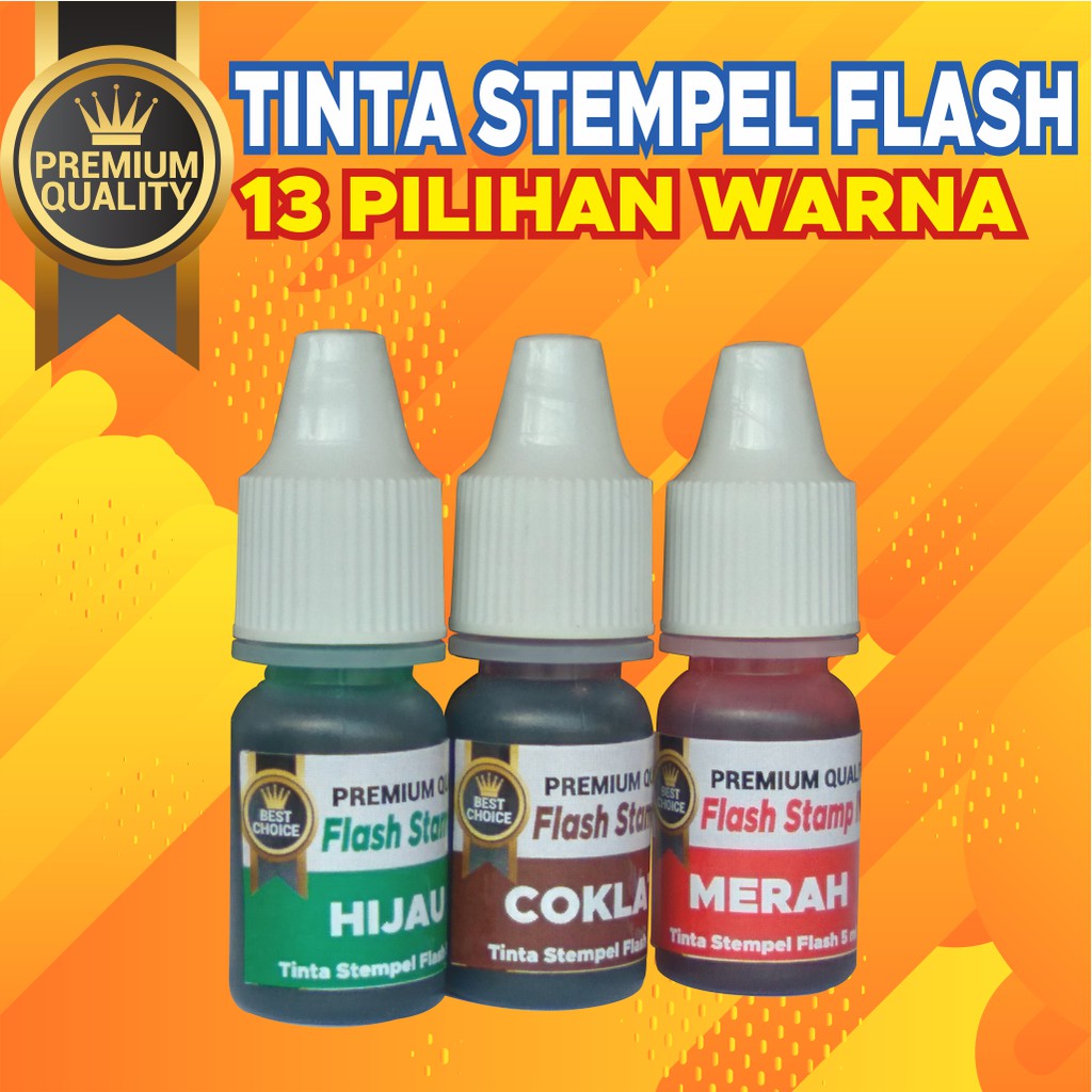 Jual TINTA ISI ULANG/TINTA REFIL STEMPEL FLASH (5 ml) | Shopee Indonesia