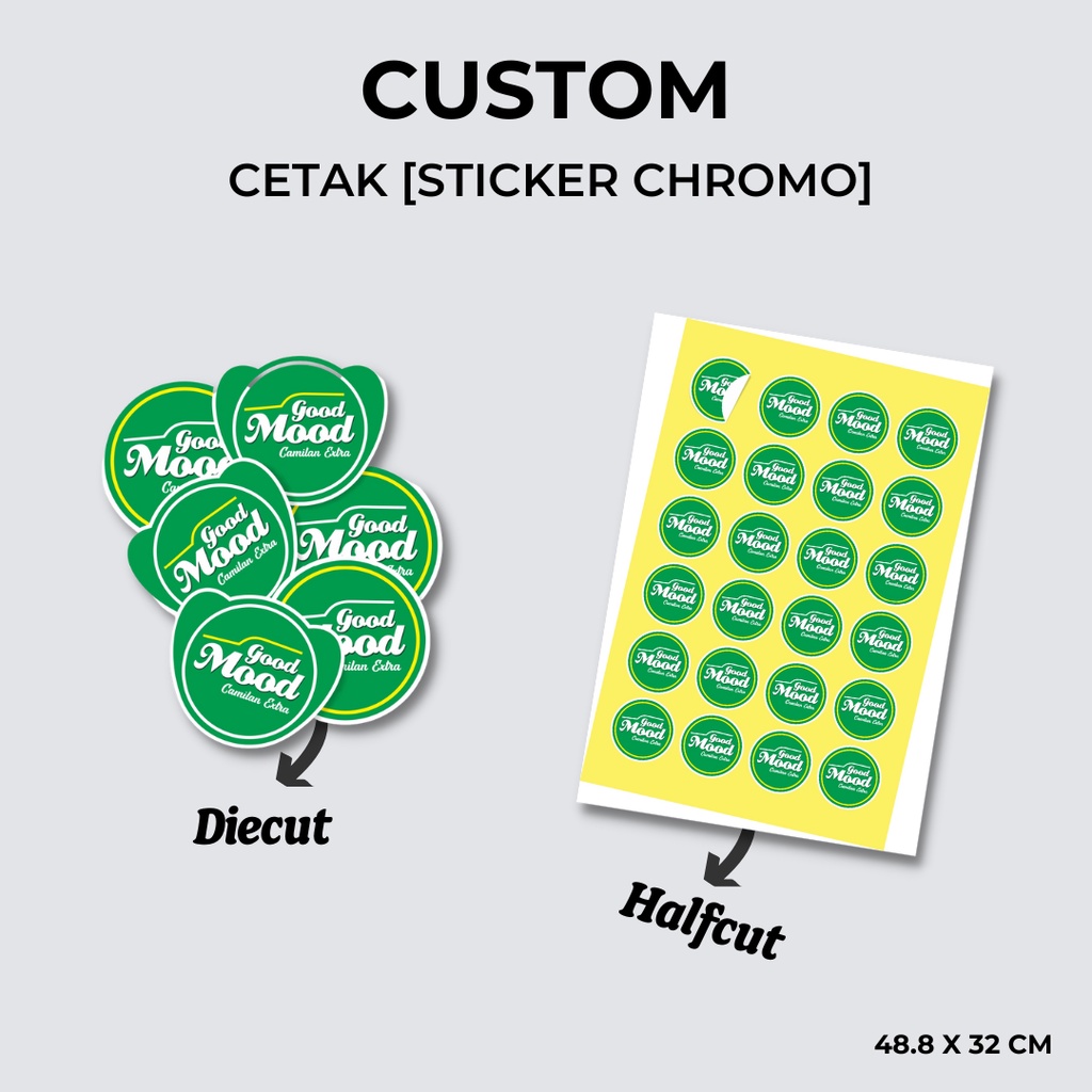 Jual [STICKER CHROMO] CETAK STIKER LABEL | Shopee Indonesia