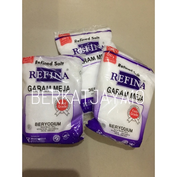 Jual Garam Meja Refina Garam Dapur Halus kemasan 250gr | Shopee Indonesia