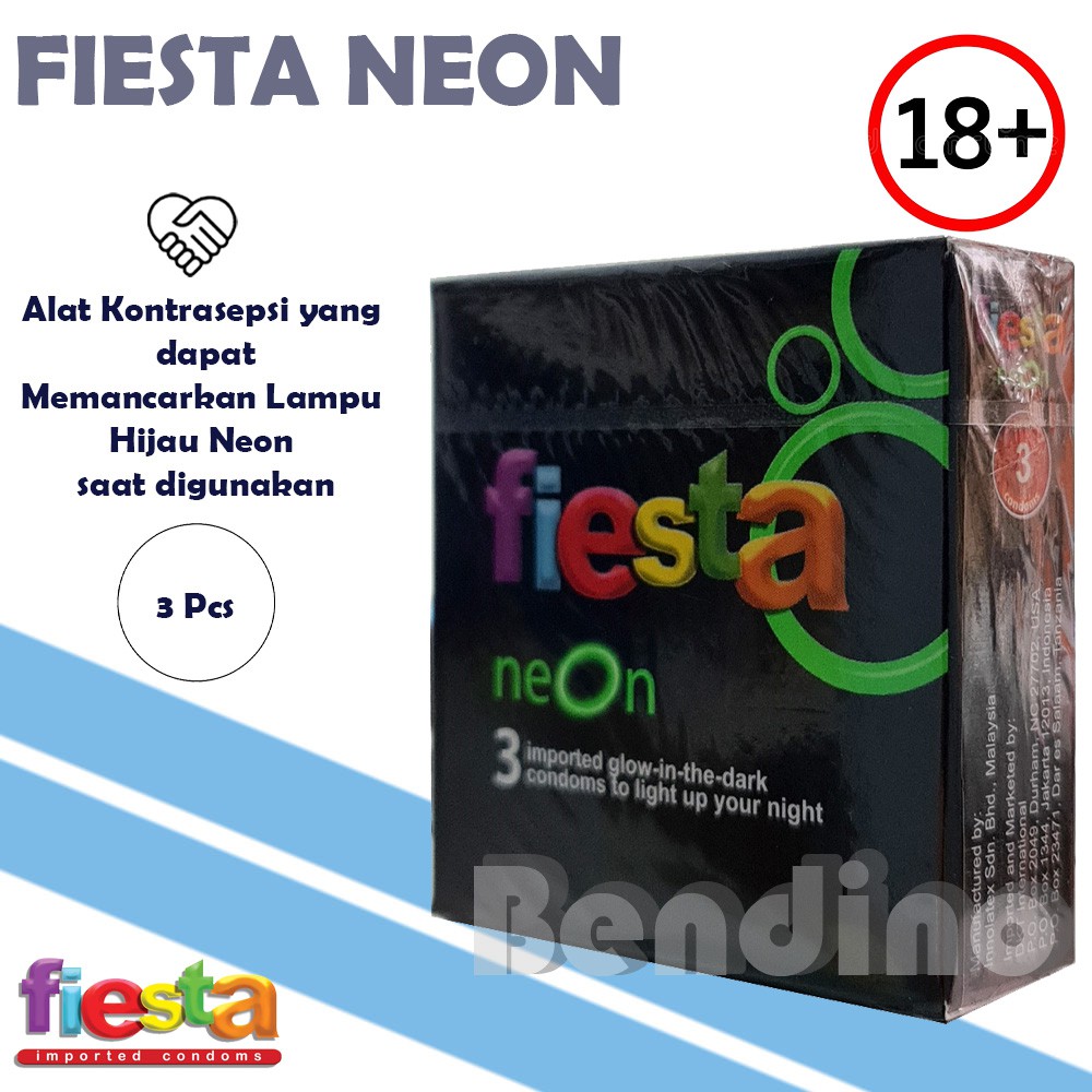 Jual Fiesta Condom Neon 3Pcs - Kondom 3 Pcs | Shopee Indonesia
