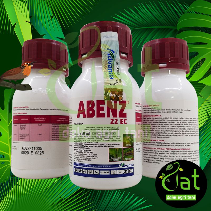 Jual INSEKTISIDA ABENZ 22EC 250ML bahan aktif emamektin benzoat ...