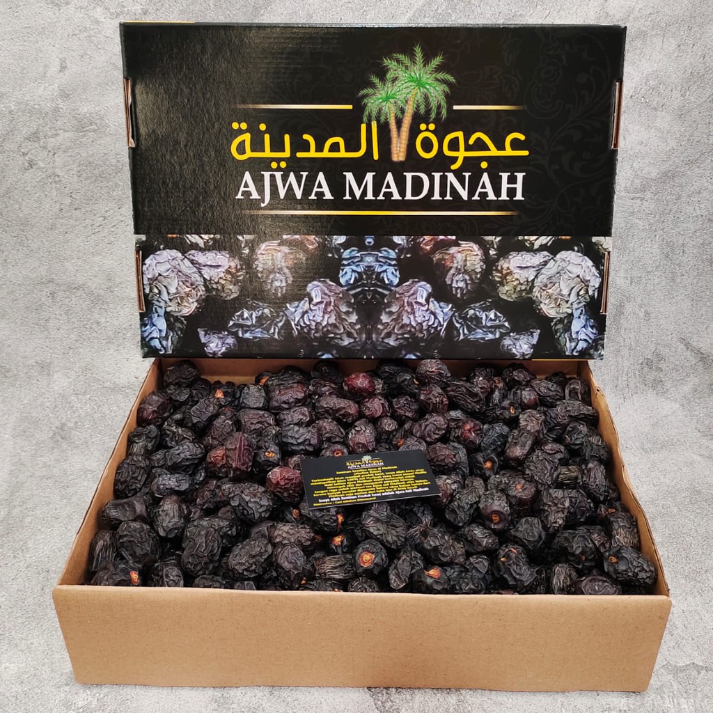 Jual Kurma Ajwa Black 5kg / Kurma Ajwa Madina / kurma Ajwa jumbo 5 kg | Shopee Indonesia