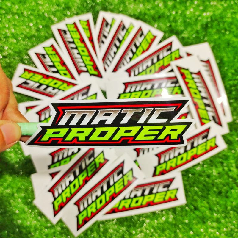 Jual sticker kata2 sticker matic proper | Shopee Indonesia
