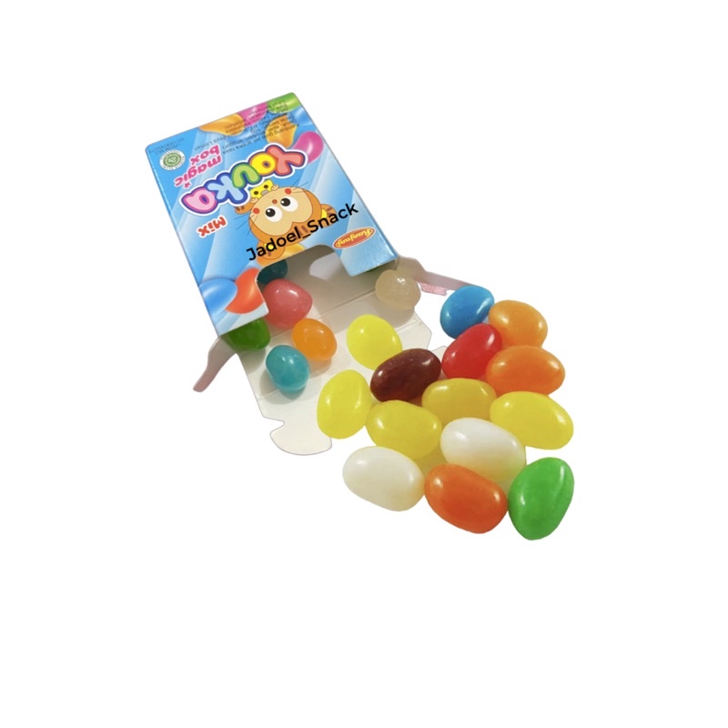 Jual Permen Youka Jelly Magic Bean Box 10 Gr | Rasa Buah Manis | Permen ...