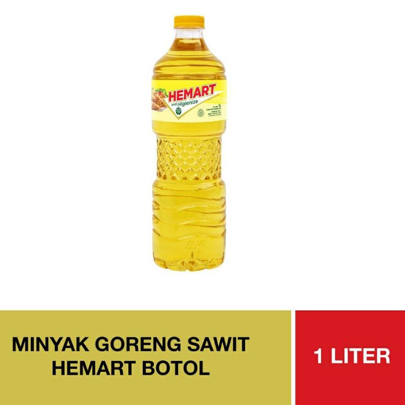 Jual minyak goreng HEMART 1Liter BOTOL | Shopee Indonesia