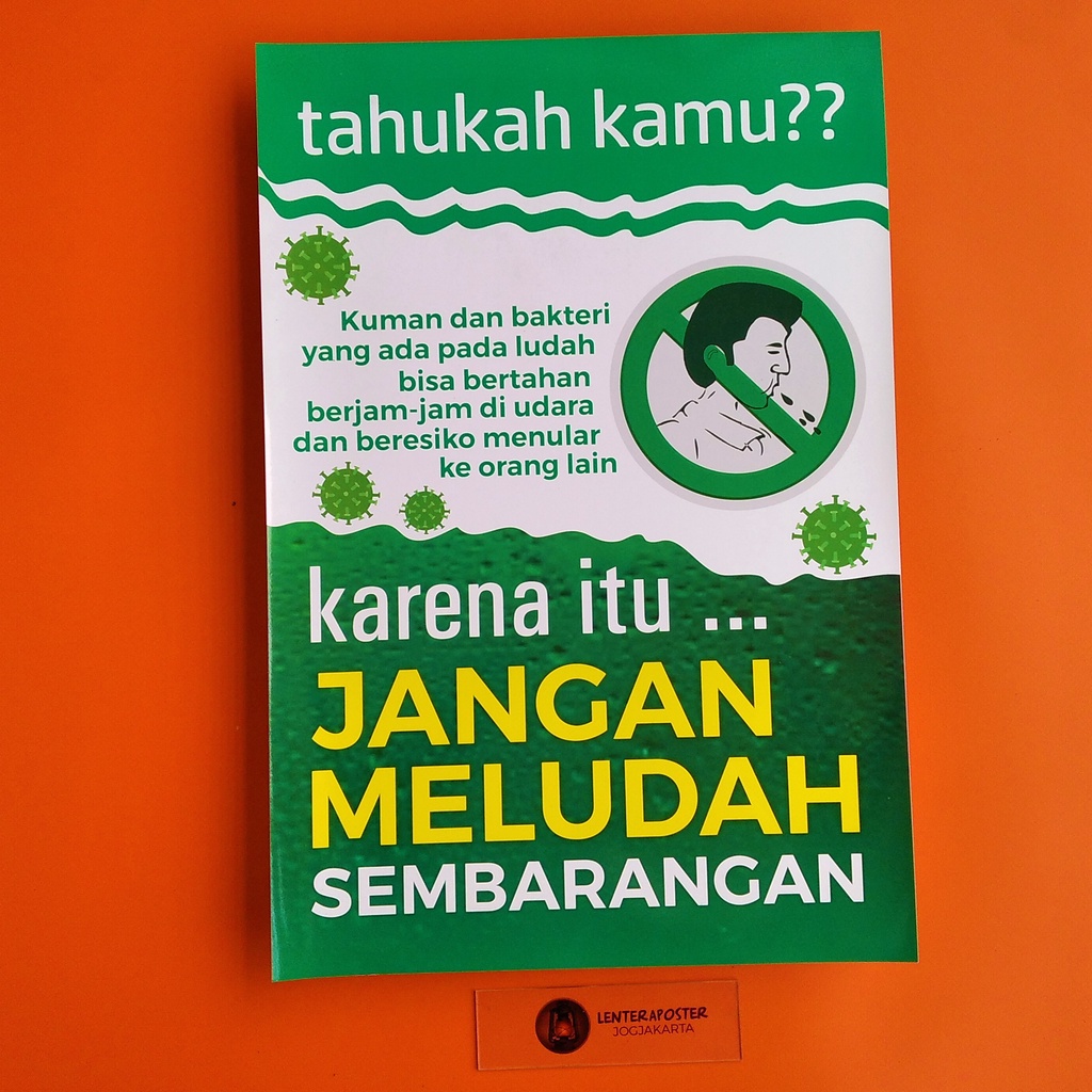 Jual Poster Larangan Meludah - Jangan Meludah Sembarangan | Shopee ...