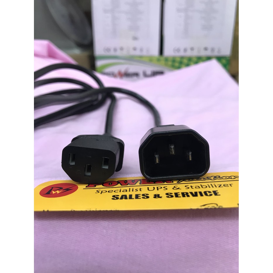 Jual Kabel Power Cord C13 ke C14 Kabel power output ups panjang 190cm ...