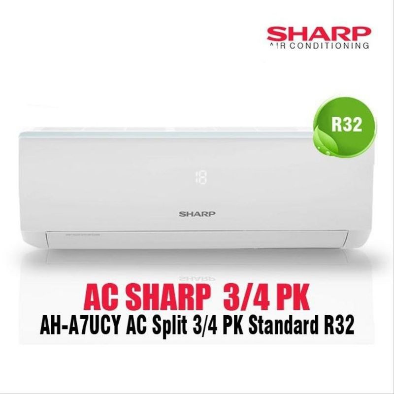Jual AC SHARP 3/4 PK AH A7UCY-LOW WATT GARANSI RESMI UNIT ONLY | Shopee ...