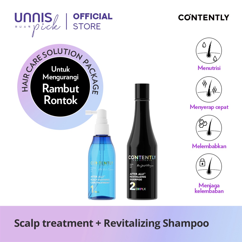 Jual Contently - After All! Shampoo + Treatment (Bundling) / Perawatan ...