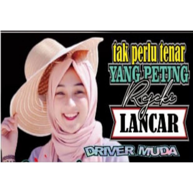 Jual STICKER GAMBAR CEWEK DAN KATA KATA LUCU UNTUK KACA PINTU BODY MOBIL TRUCK PICK UP DLL ...