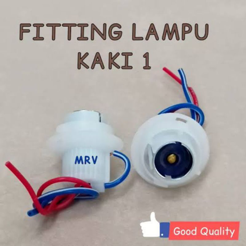 Jual Socket Kaki 1 / Fitting Bohlam Lampu Rem Sein Putar Kaki 1 (satu ...
