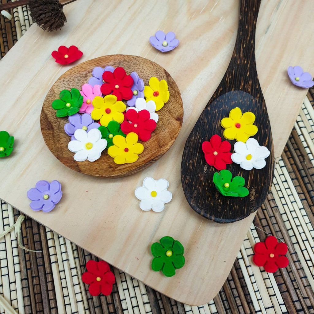 Jual gumpaste hiasan bunga icing mini | Shopee Indonesia