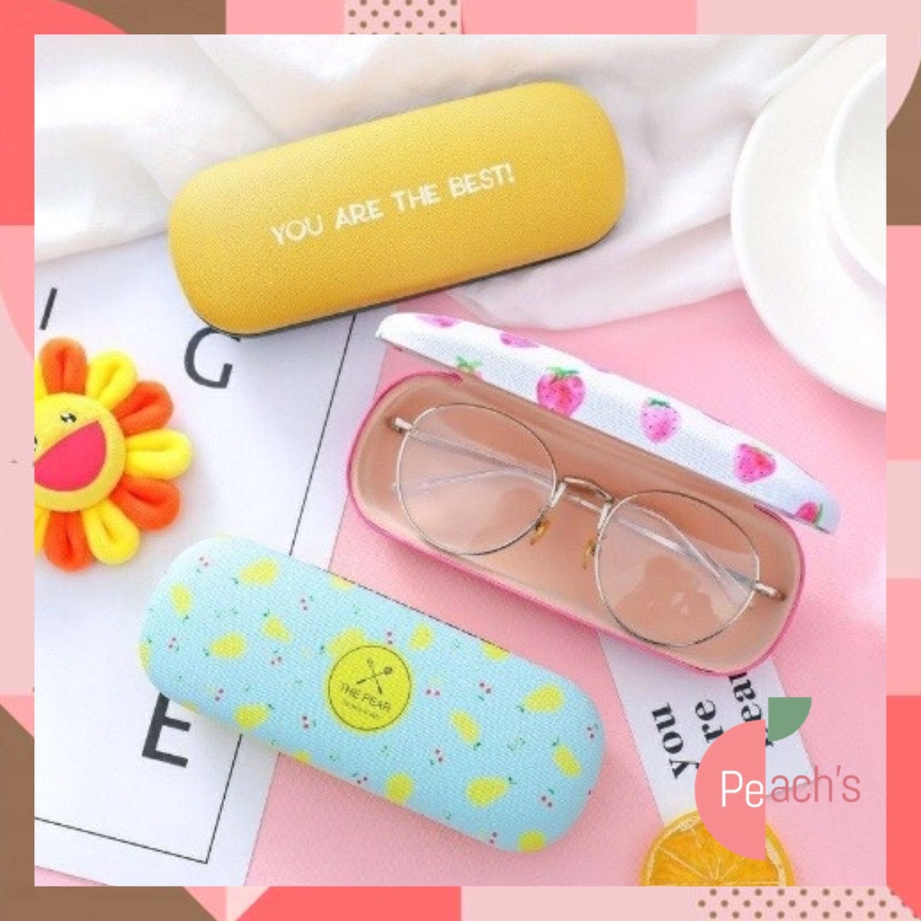 Jual PEACH 5306 Kotak Kacamata / Tempat Kacamata Motif Buah Fruit ...