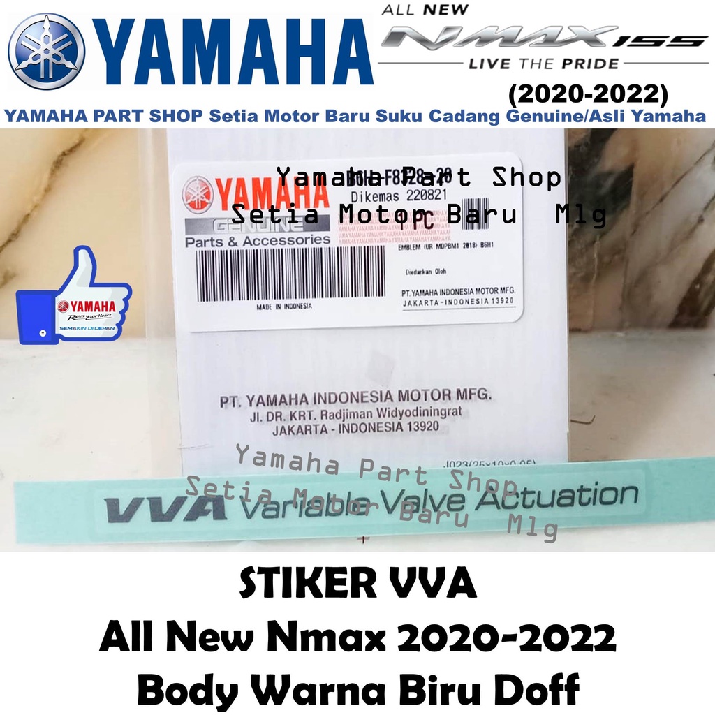 Jual Emblem Stiker Logo VVA Variable Valve Actuation Body Biru Doff All ...