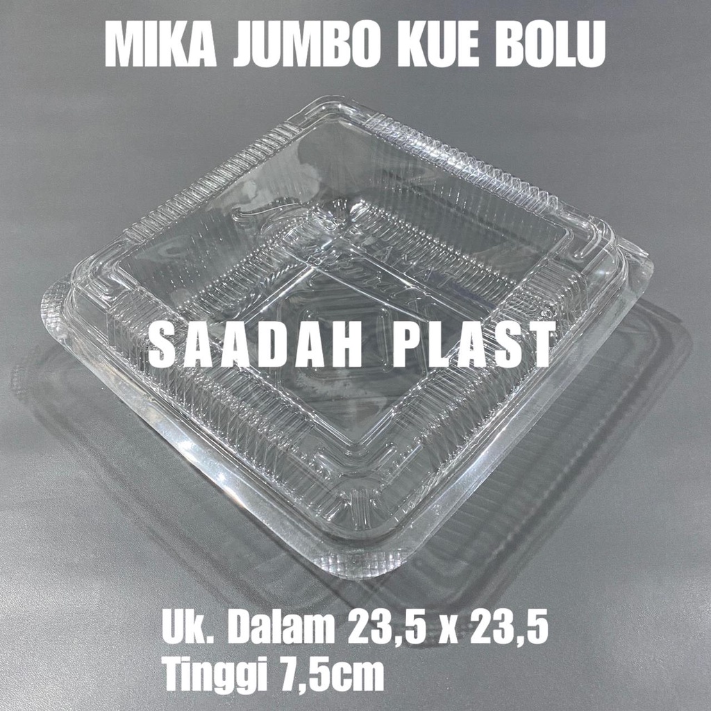 Jual (ISI 50) MIKA JUMBO KUE BOLU - MIKA PLASTIK BESAR KOTAK BOX ...
