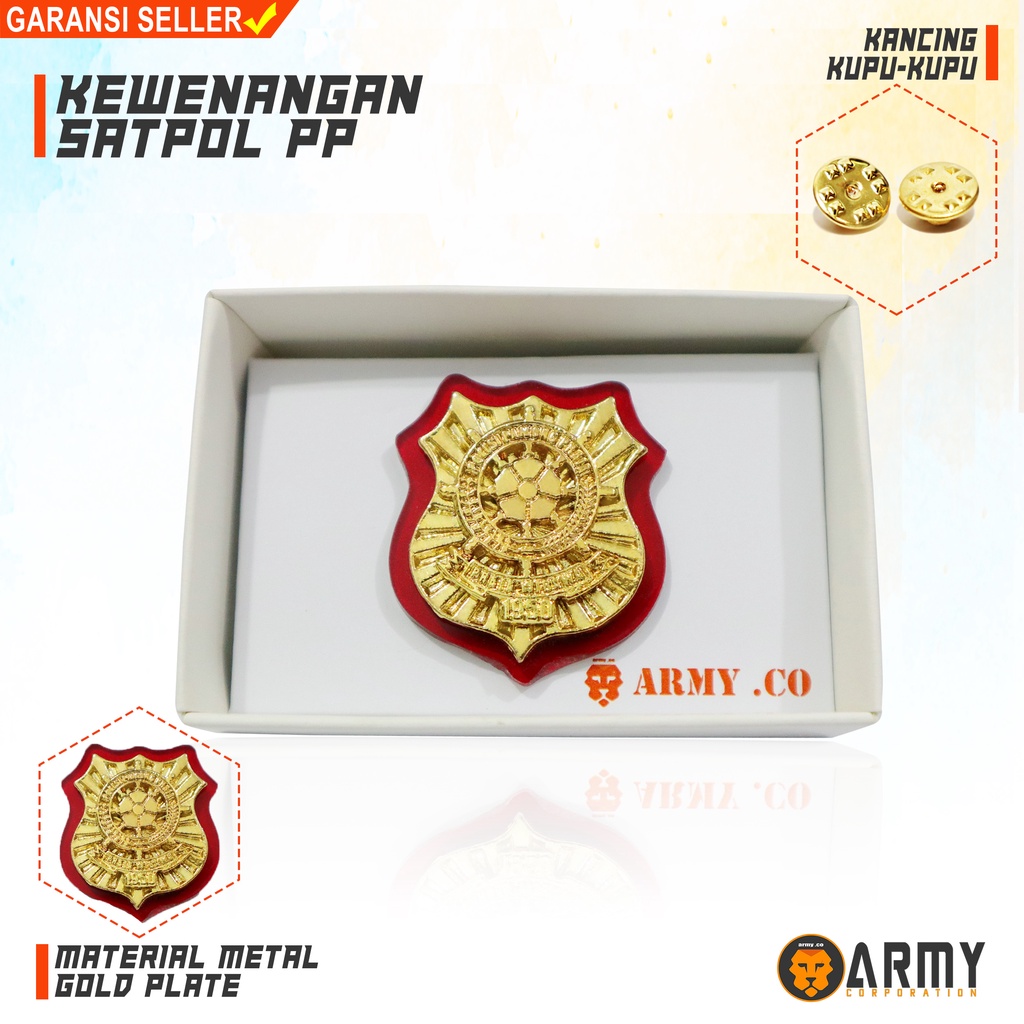 Jual Kewenangan satpol pp / pin pol pp 3.5 x 3 cm | Shopee Indonesia