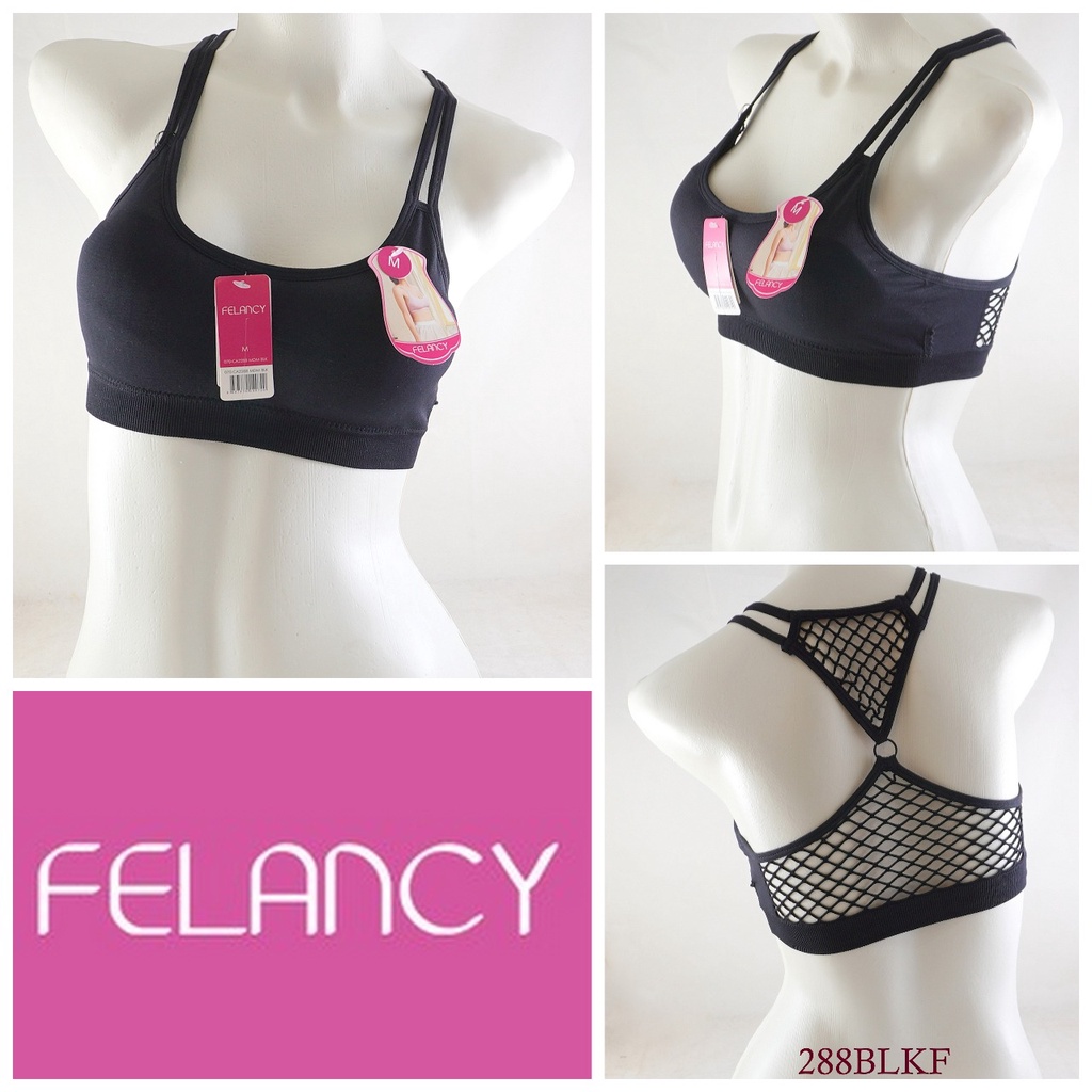 Jual Bra Wanita FELANCY Size M fits bra 32B 34B Tanpa Kawat Busa Tipis ...