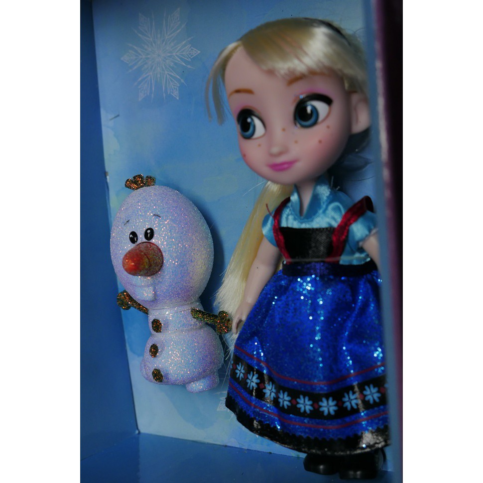 Jual Disney Animators mini Doll Anna Elsa Frozen set with Olaf n Trol ...