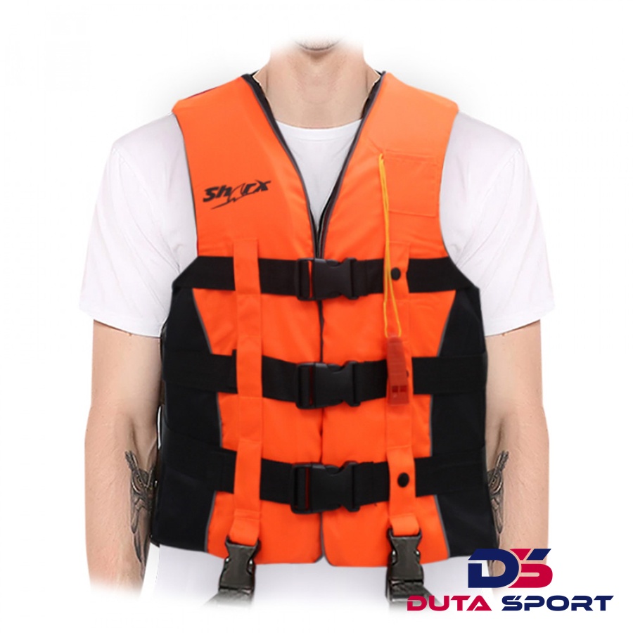Jual Rompi Renang Pelampung Life Jacket Vest Plus Peluit SHORX Original ...