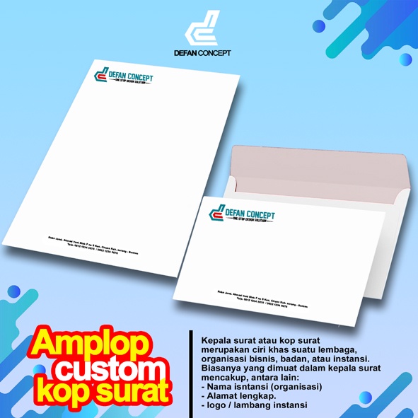 Jual AMPLOP BESAR DAN KOP SURAT CUSTOM FULL COLOR | Shopee Indonesia