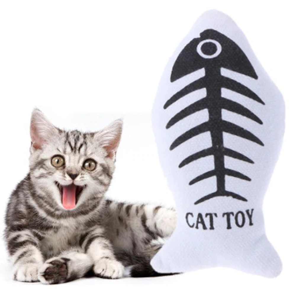 Jual IMPORT Lifelike Simulation Catnip Fish Soft Plush Pillow Doll Fish ...