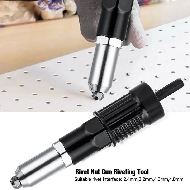 Jual Tang Rivet Elektrik Gun Mata Bor Paku Rivet Otomatis | Shopee ...